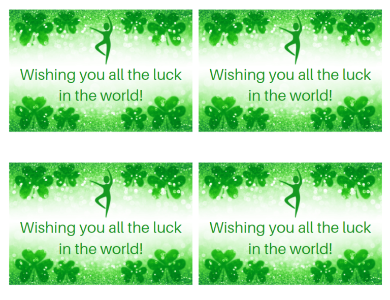 Good Luck Cards for Dancers | The Dancing Dance Mom