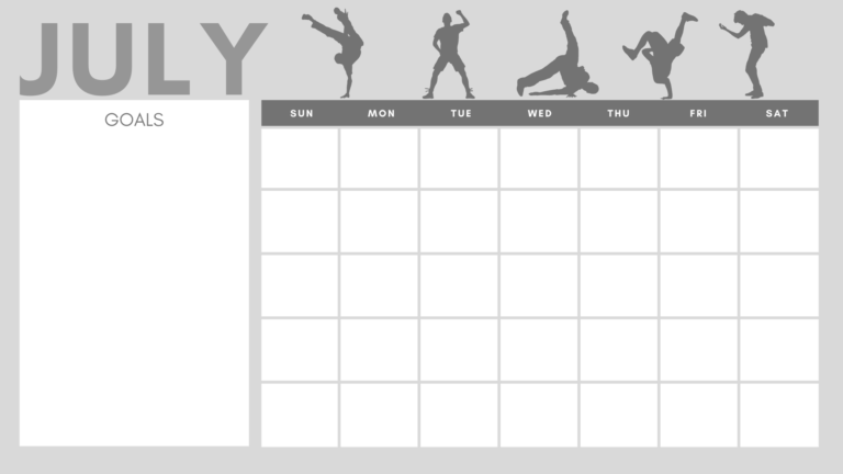 July 2021 Calendars | The Dancing Dance Mom